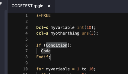 Feature: auto completions / snippets · Issue #105 · codefori/ileditor2-issues · GitHub