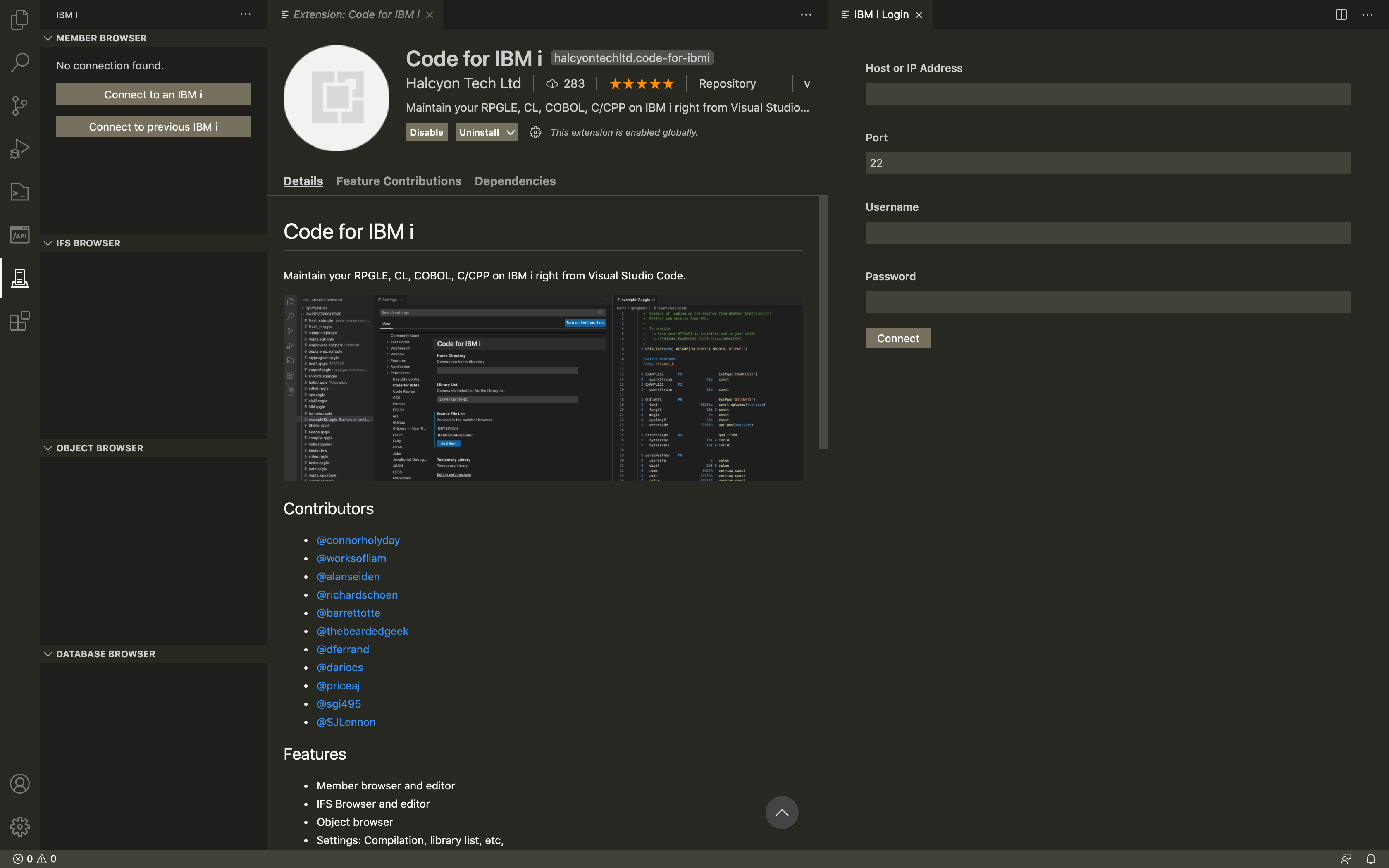 The Connection Tab Is Empty · Issue 86 · Codeforivscode Ibmi · Github 