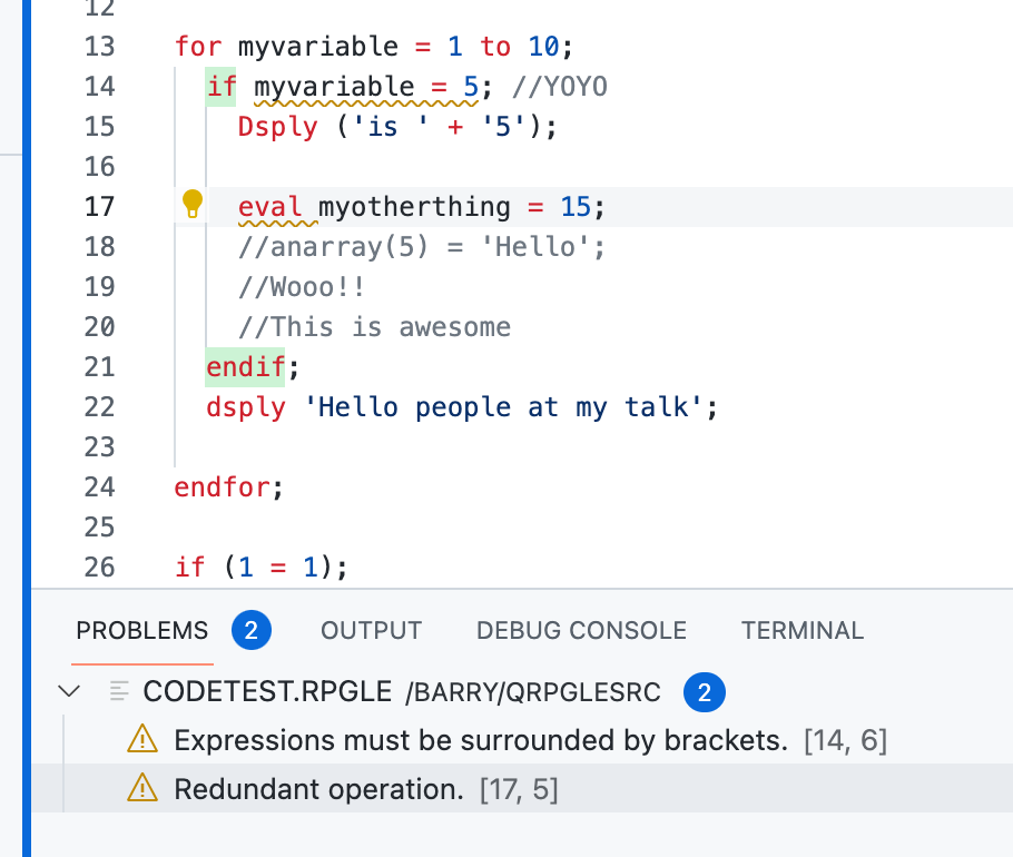 RPGLE linter · Issue #1 · codefori/vscode-rpgle · GitHub