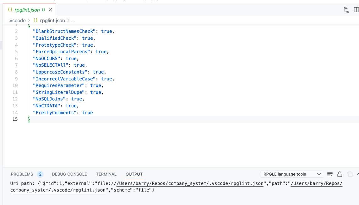 Rpg Lint Configuration Error · Issue 38 · Codeforivscode Rpgle · Github