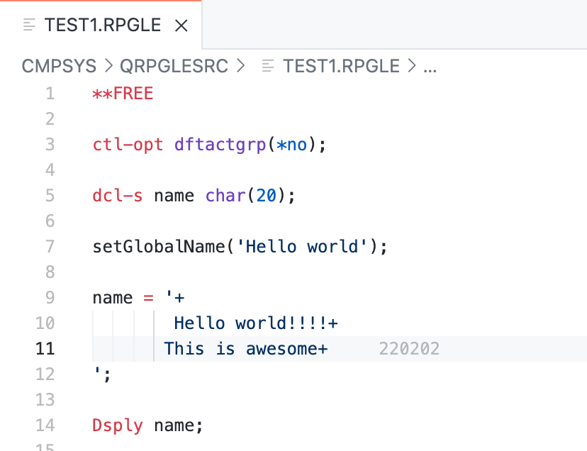 Lint giving errors · Issue #55 · codefori/vscode-rpgle · GitHub