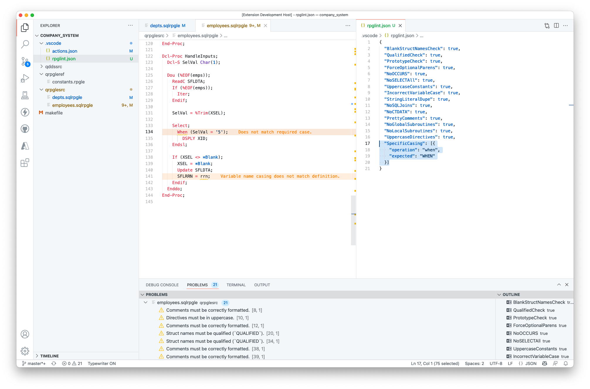Keeping up with Lint configuration options · Issue #48 · codefori/vscode-rpgle · GitHub