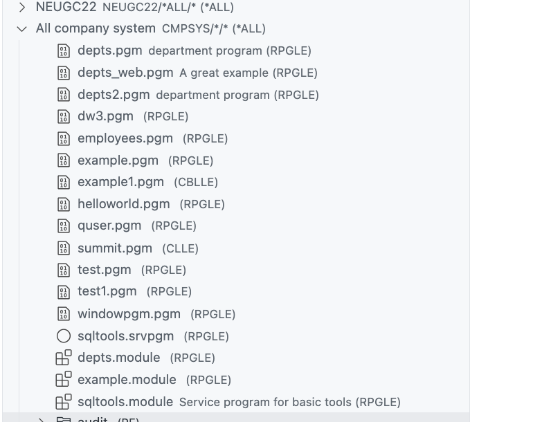 Database Tablepf Objects Are Not Recognized By Actions Feature · Issue 631 · Codeforivscode