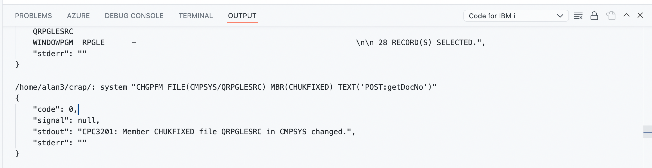 Update text · Issue #686 · codefori/vscode-ibmi · GitHub