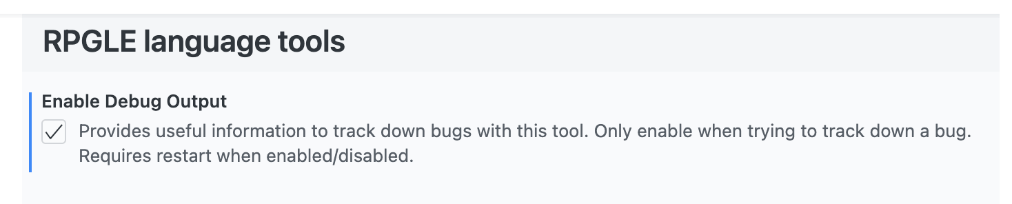 RPGLE Linter - Error linting "RPG-source": Cannot read properties of undefined (reading 'type ...