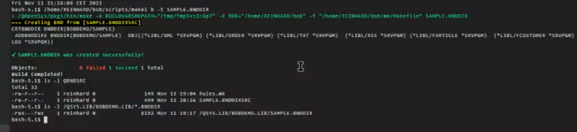 Binding directory is always being created · Issue #162 · IBM/ibmi-bob · GitHub