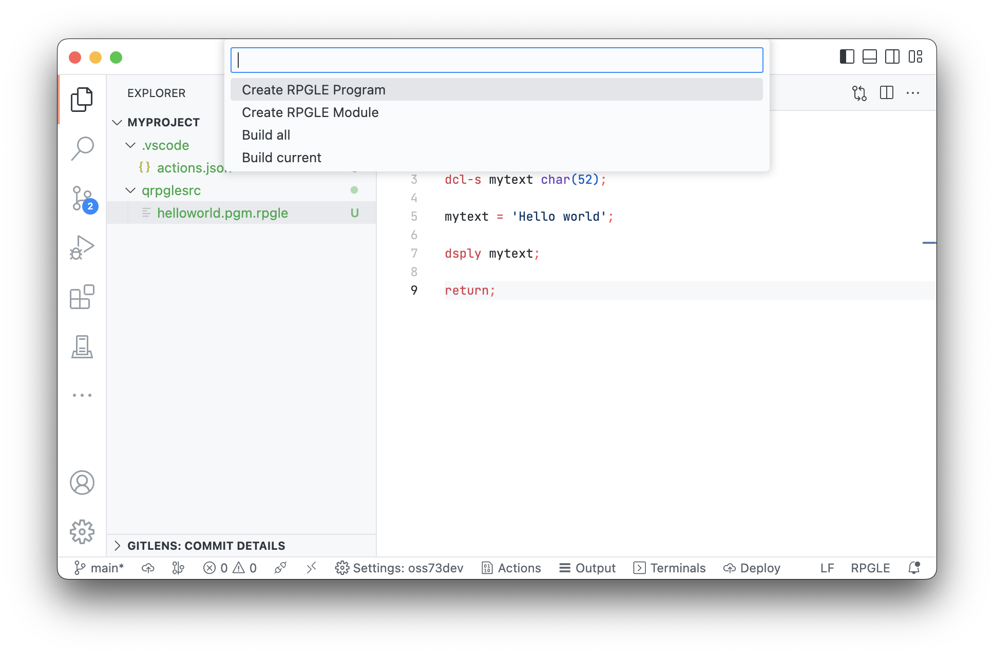 Visual Studio Code, RPGLE and git: Your first repo · Issue #61 · worksofliam/blog · GitHub