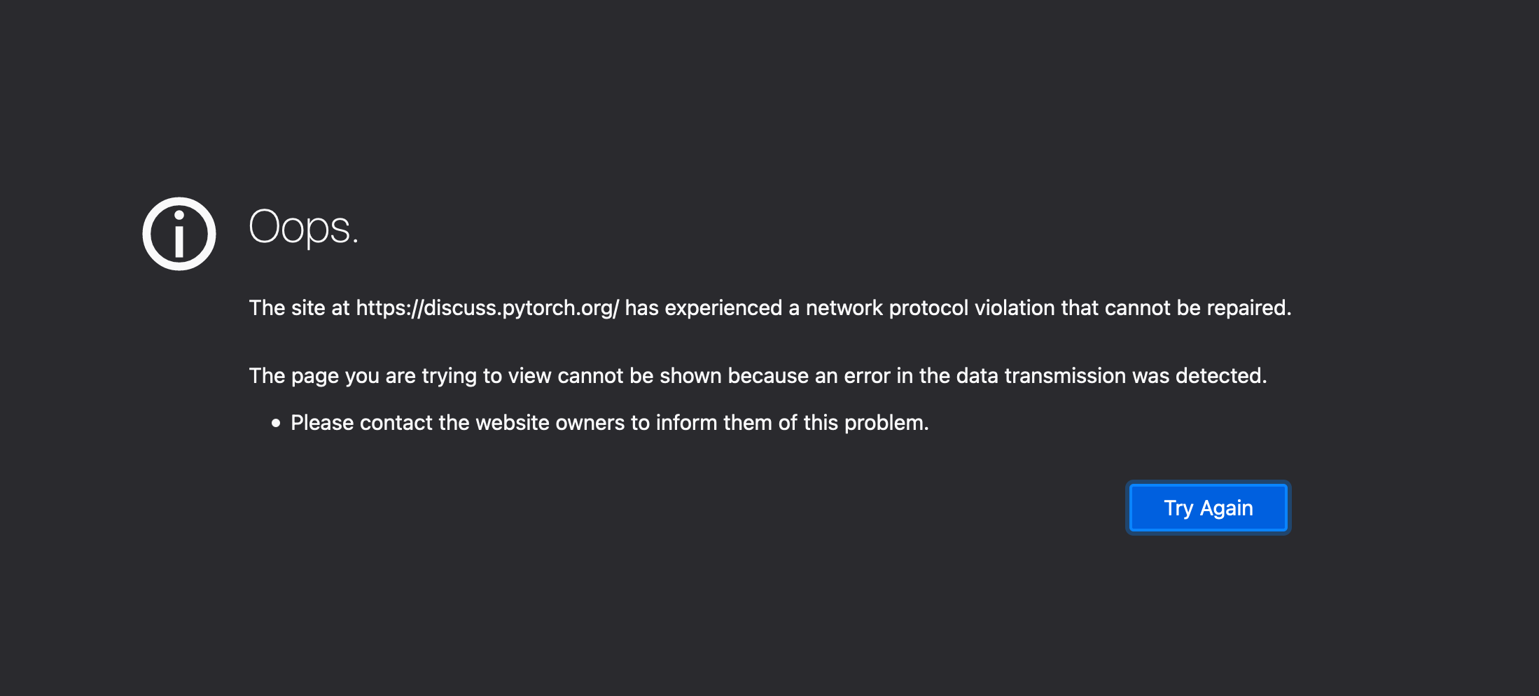 Pytorch Discussion Forum Is Down · Issue 53988 · Pytorch Pytorch · Github