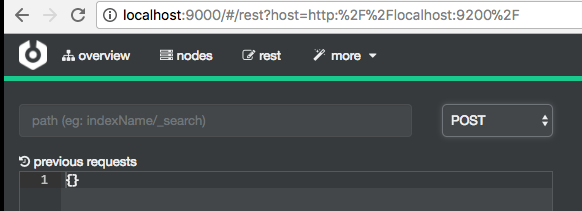 Change rest console default selection from POST to GET · Issue #281 · lmenezes/cerebro · GitHub