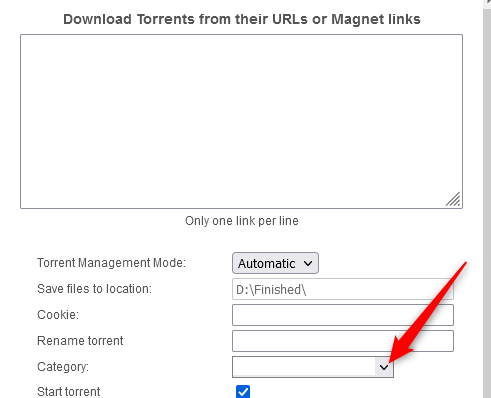Webui not respecting default category when adding new torrent · Issue #16207 · qbittorrent ...