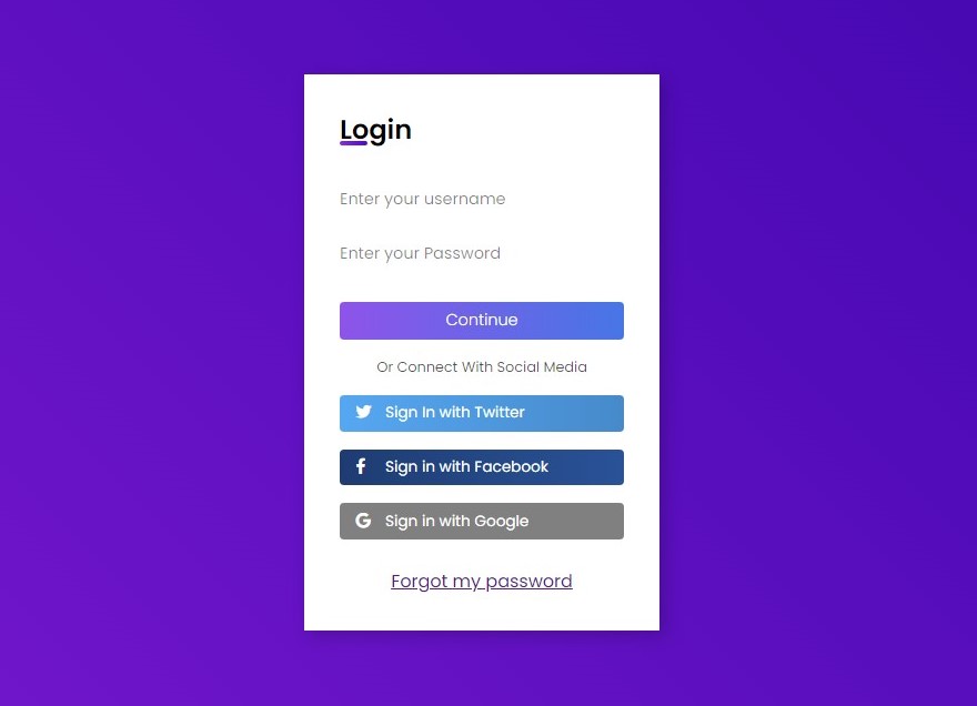 GitHub - GuiOliver27/login-form