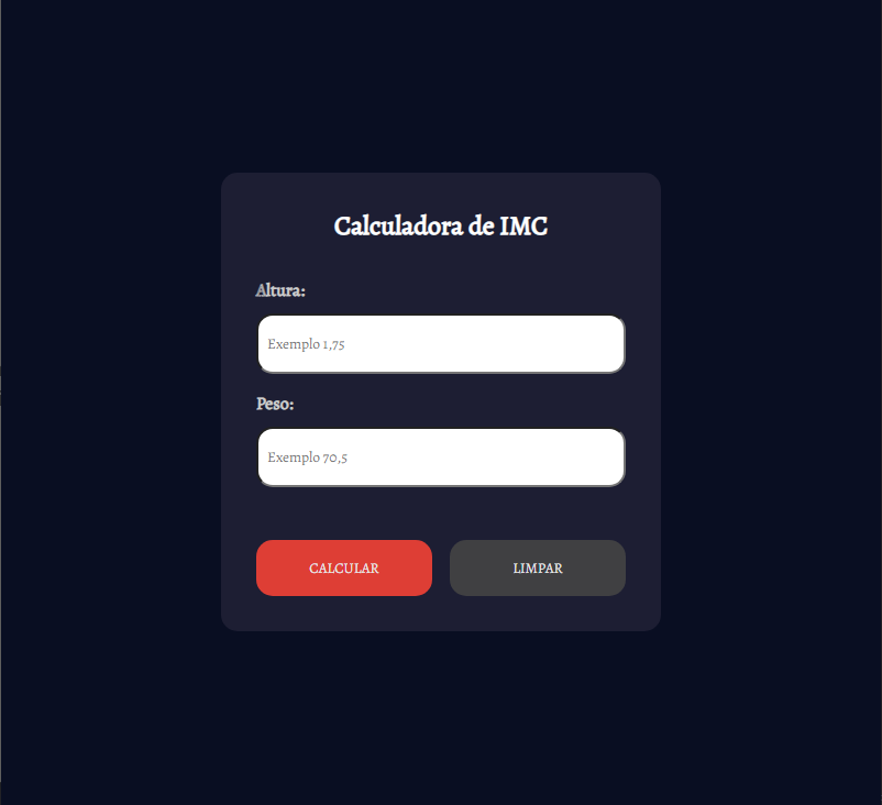 GitHub - GuiOliver27/imc-calc