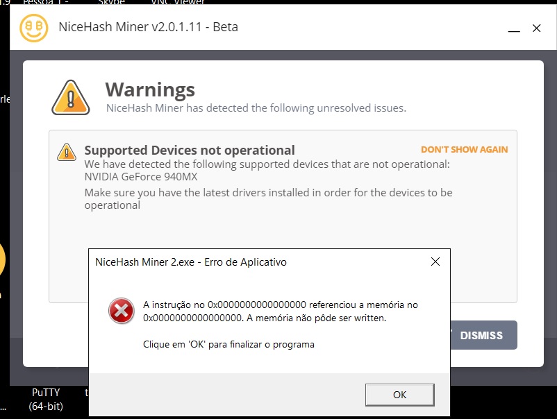 NHM 2 not launching · Issue #1484 · nicehash/NiceHashMiner-Archived · GitHub