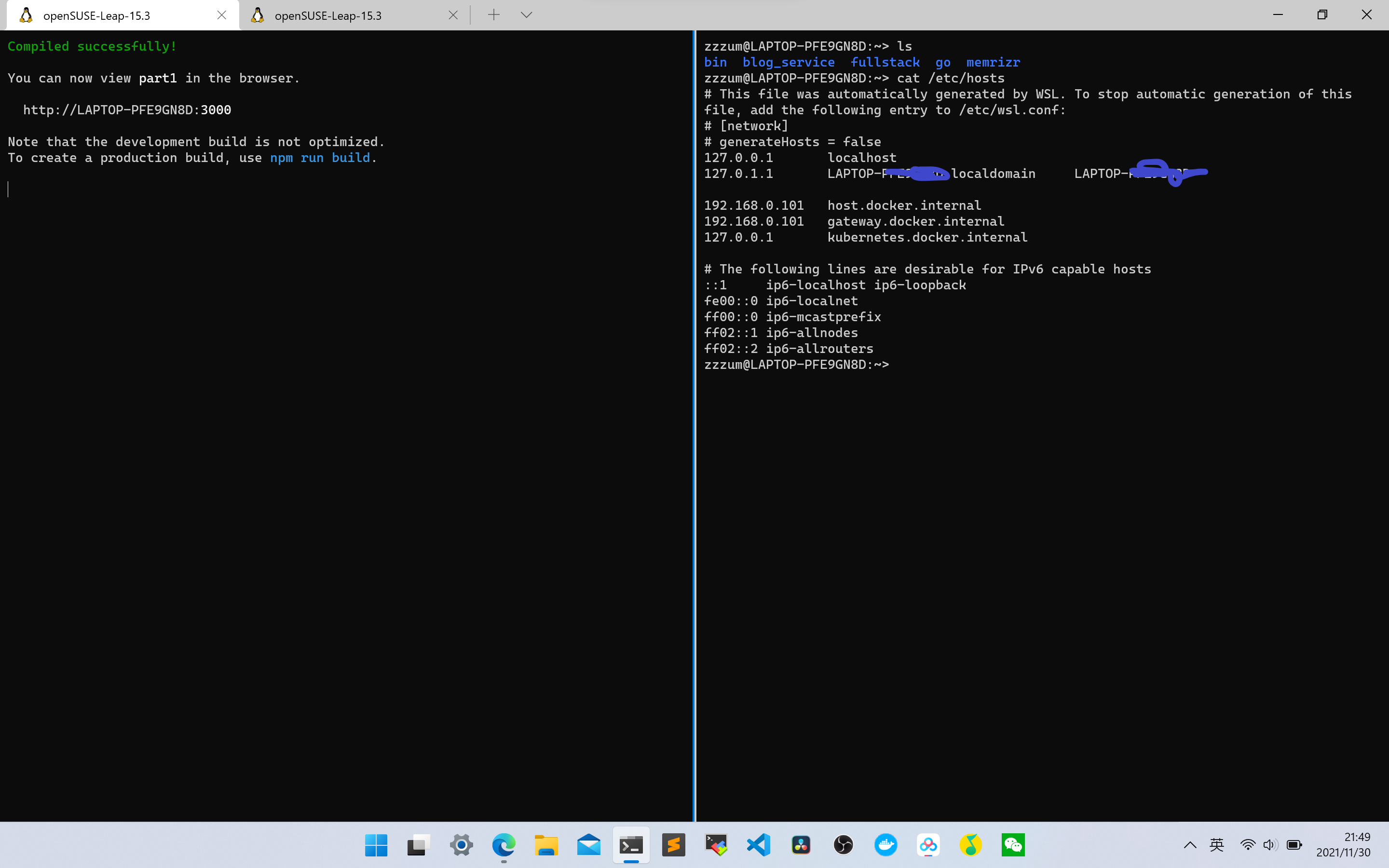 Unable to start react app · Issue #7775 · microsoft/WSL · GitHub