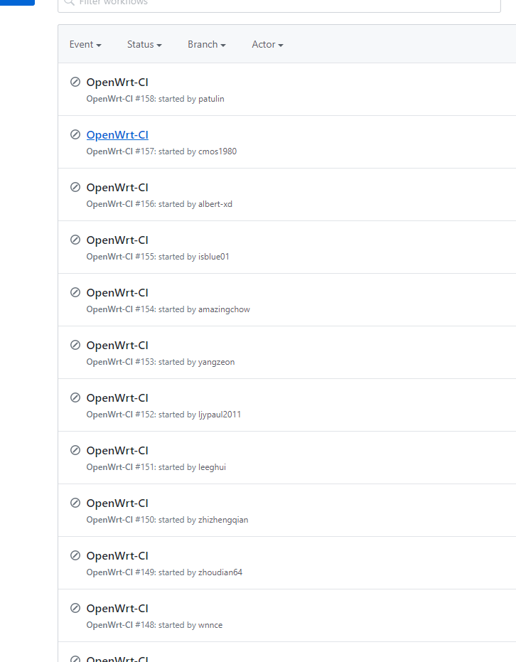 感觉把 star 作为 actions 脚本的开关不妥 · Issue #4249 · coolsnowwolf/lede · GitHub
