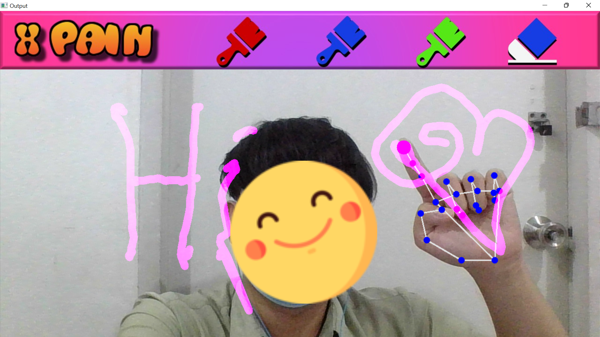 GitHub - khowit/Virtual-Painter-with-Fingers: OpenCV for virtual ...