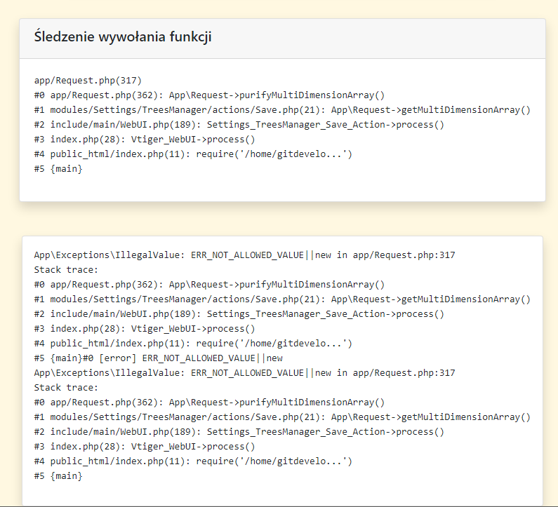 Bug Pl Usunięcie Z Folderu Pola Dwóch Elementów Drzewa Wywołuje Błąd Nieprawidłowej Wartości 