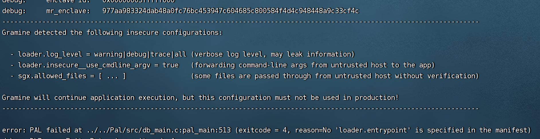 reason=No 'loader.entrypoint' is specified in the manifest · Issue #731 ...