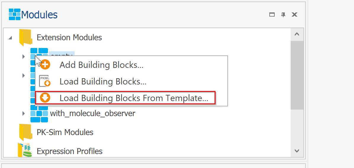Create "Load Building Blocks from Template" context menu for Module · Issue #916 · Open-Systems ...