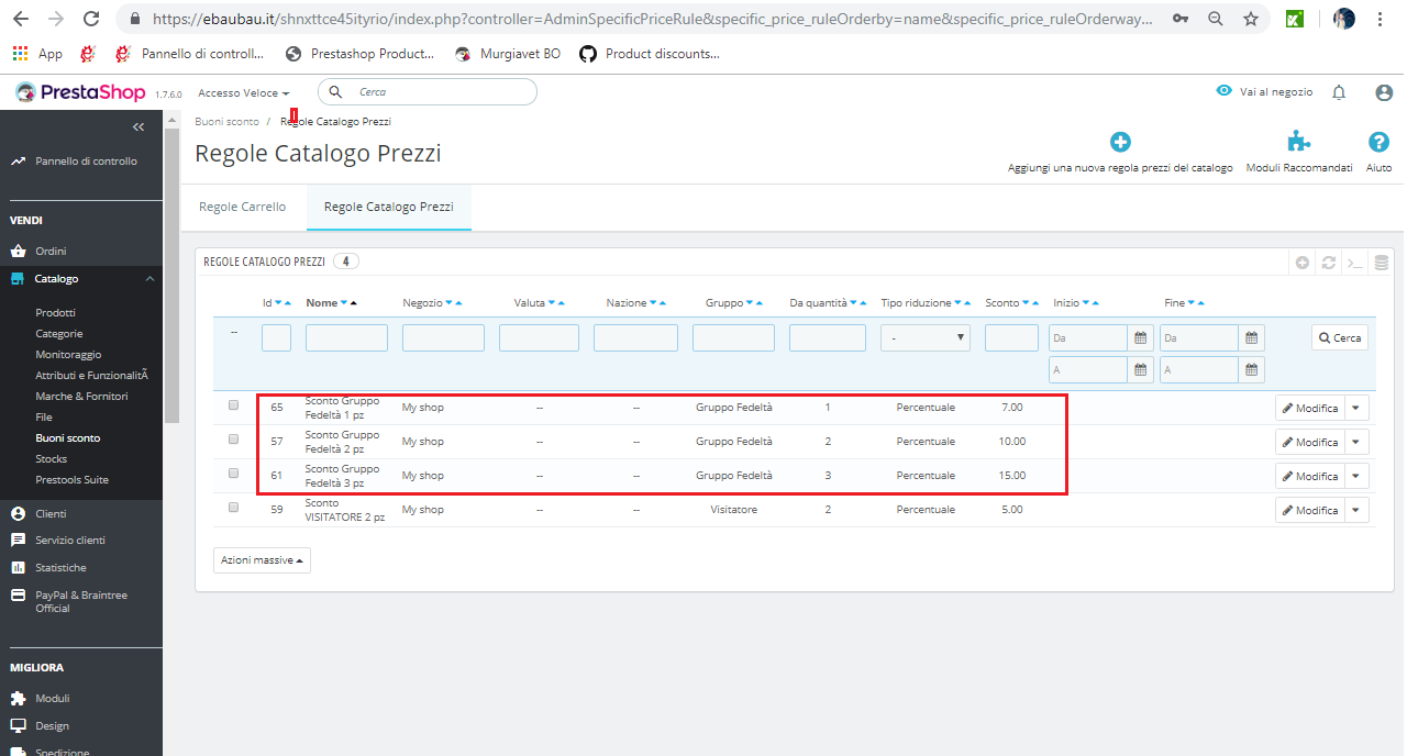 Product discounts depending on quantity showing incorrect prices ...