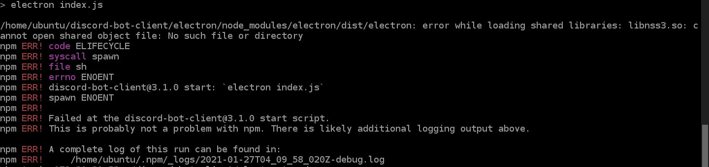 Won T Even Run · Issue 218 · Samuelscheit Discord Bot Client · Github