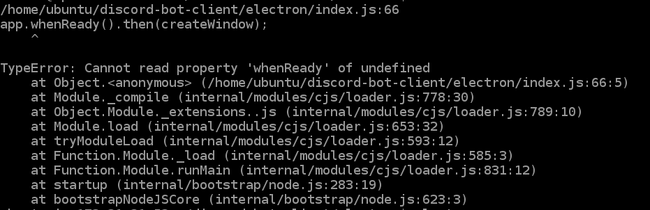 Won T Even Run · Issue 218 · Samuelscheit Discord Bot Client · Github