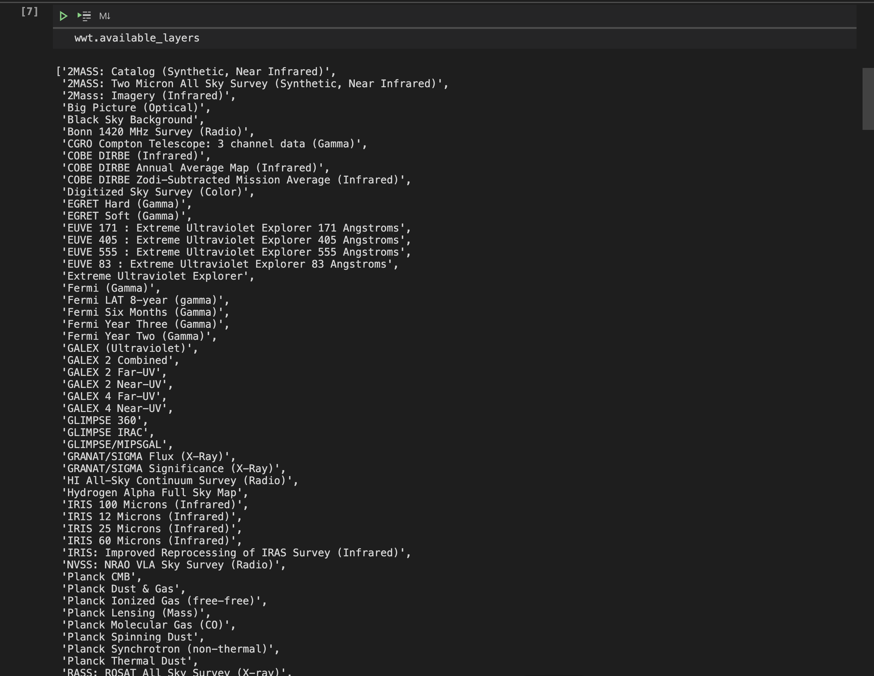 Unable to load a compatible version of the widget 'pywwt'. Expected behavior may be affected ...