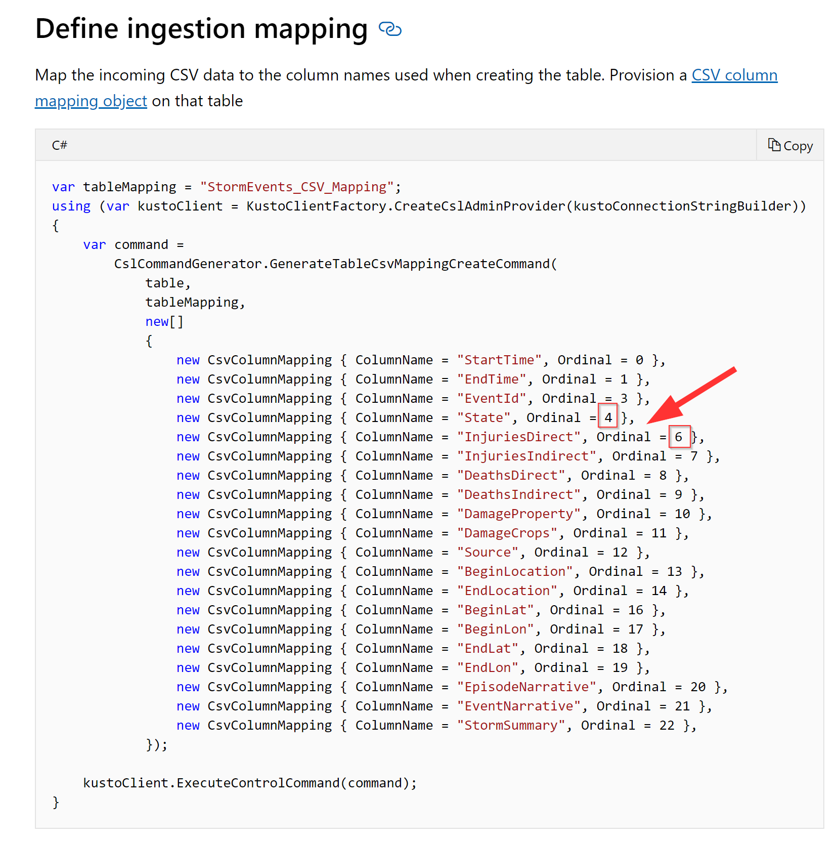 Sample Code Of `define Ingestion Mapping` Is Not Correct · Issue 26323 · Microsoftdocsazure