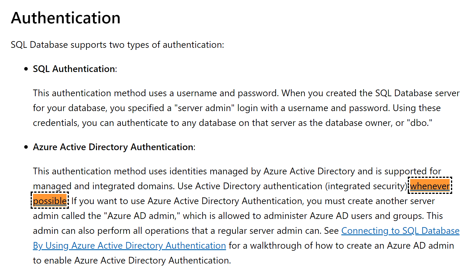 Link to material not applicable to Azure SQL Database · Issue #30817 ...