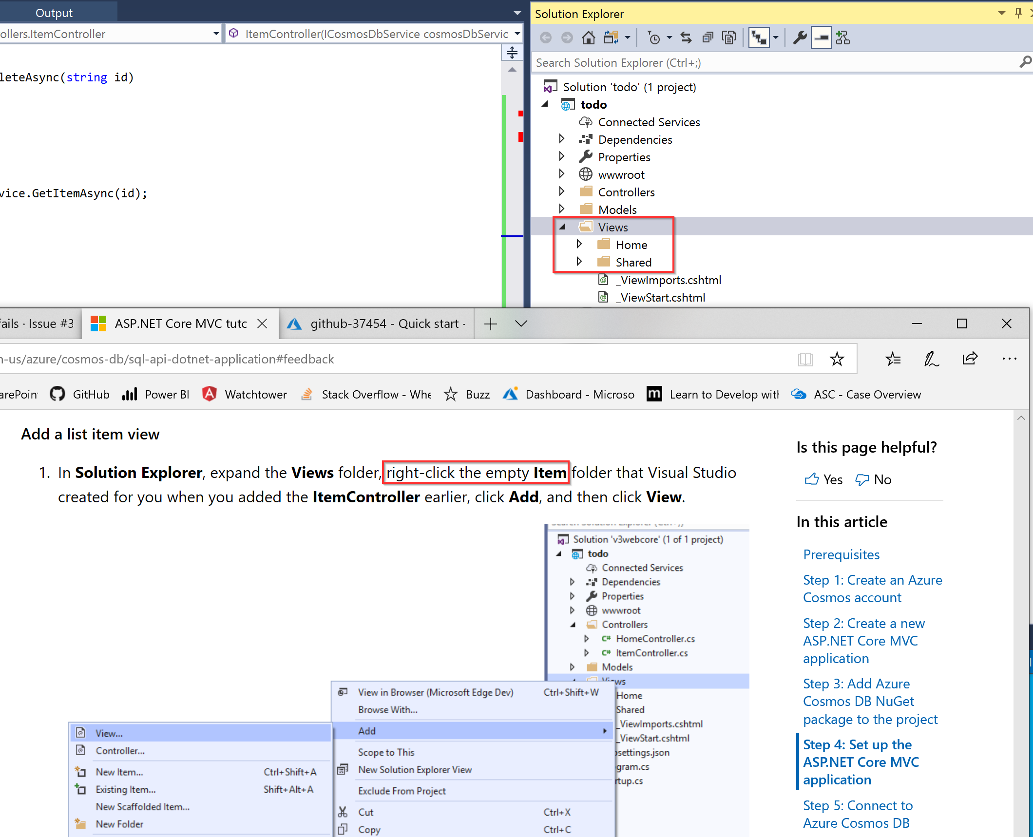 Adding Views Fails · Issue 37454 · Microsoftdocsazure Docs · Github