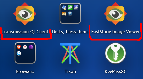 The Transmission icon looks exactly like the Faststone Image Viewer icon · Issue #4915 ...