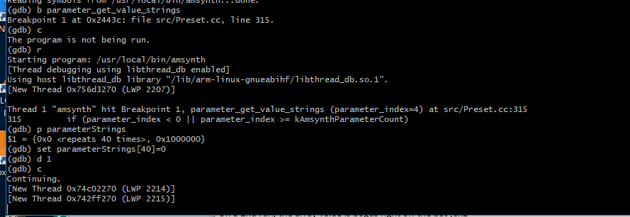 Sporadic Seg Fault On Startup · Issue 121 · Amsynthamsynth · Github