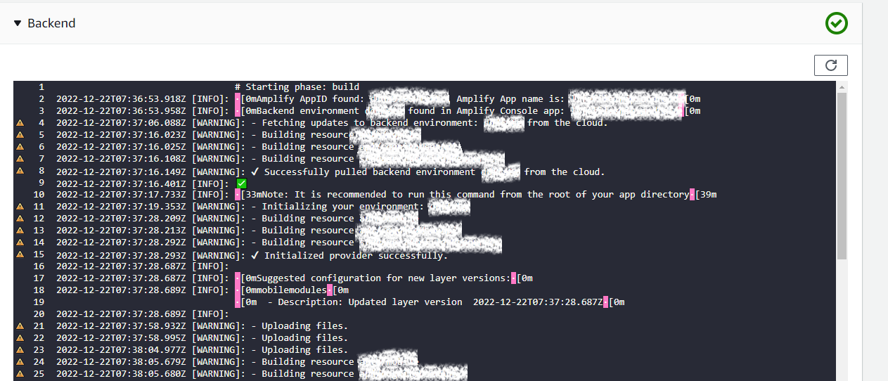 Amplify backend pull failed in web host app · Issue #11710 · aws-amplify/amplify-cli · GitHub
