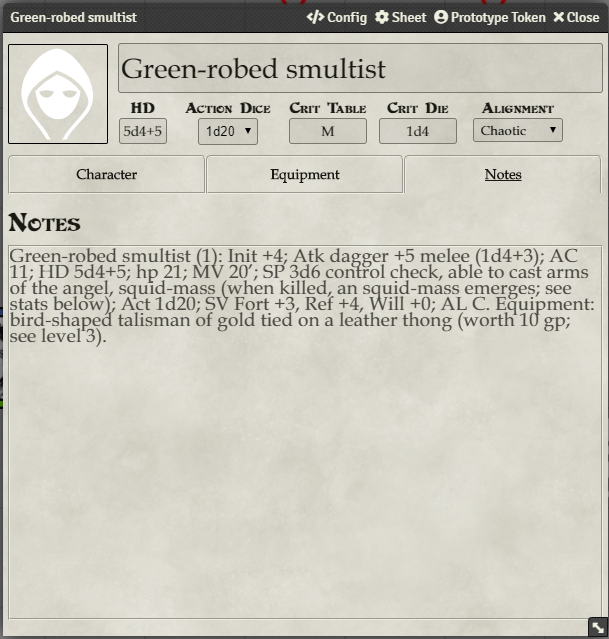 NPC Import Doesn't Handle NPCs with Equipment · Issue #16 · foundryvtt-dcc/dcc · GitHub