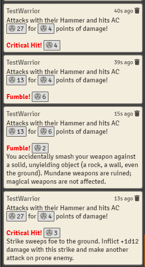 add an option to show what was rolled for a crit · Issue #98 · foundryvtt-dcc/dcc · GitHub