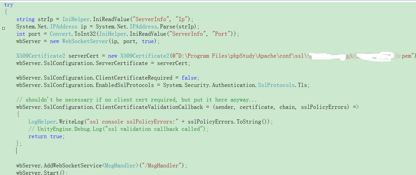 Server With Ssl Connection Won T Accept Connection · Issue 464 · Sta Websocket Sharp · Github