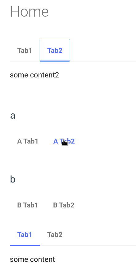 Content tabs from different modules in the same markdown cross link to the first one always ...