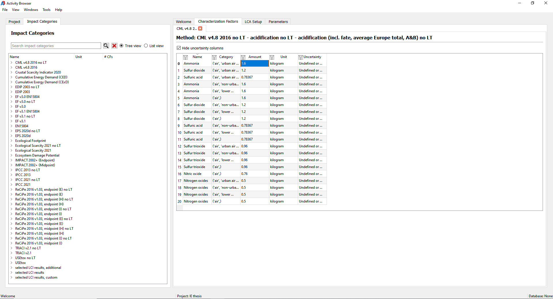 Editing characterisation factors not available in 2.9.2 · Issue #1089 ...