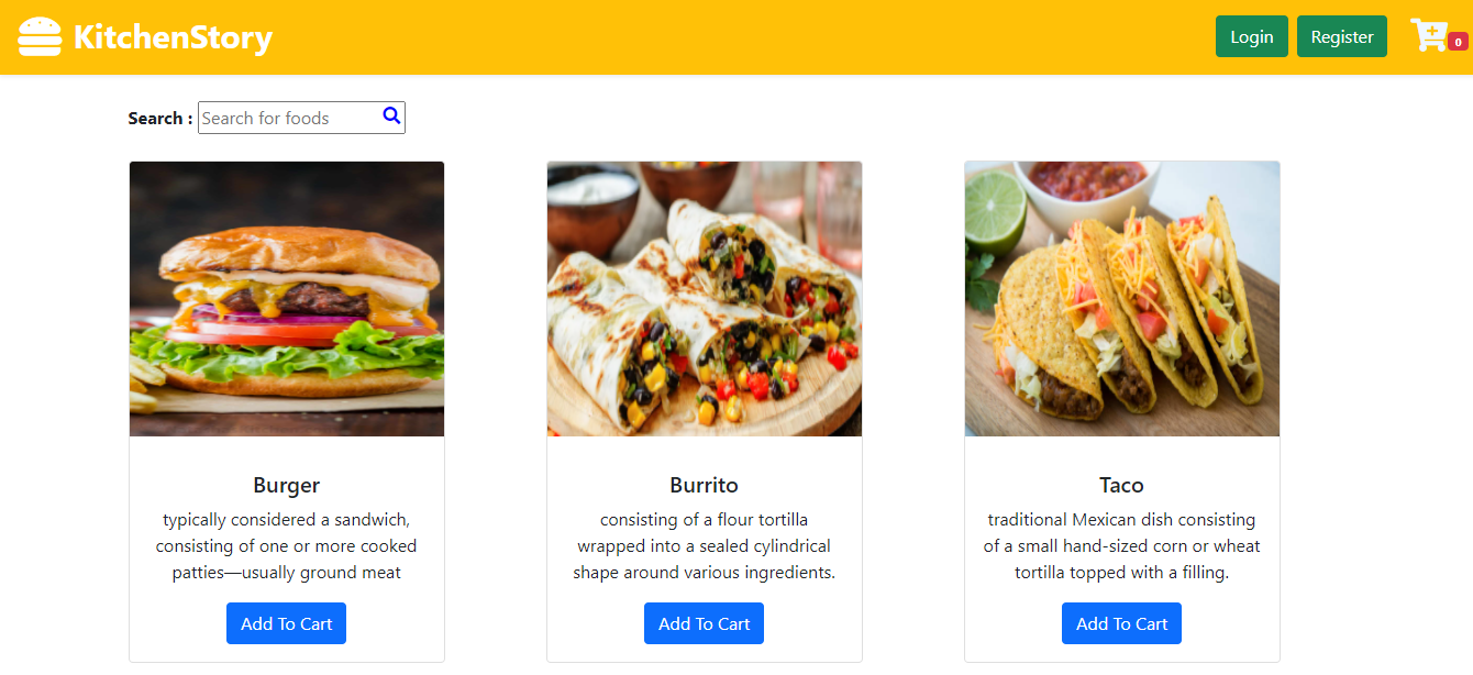GitHub - rahul-sk/KitchenStory: Simplilearn Phase-2 final project