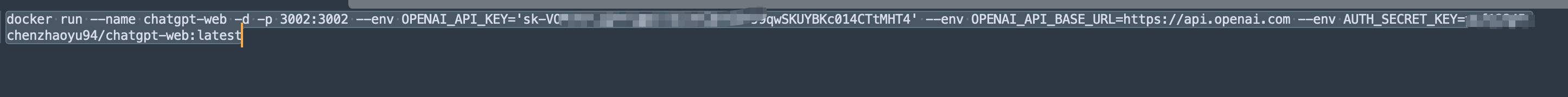 docker启动后老是提示api秘钥错误 · Issue #629 · Chanzhaoyu/chatgpt-web · GitHub