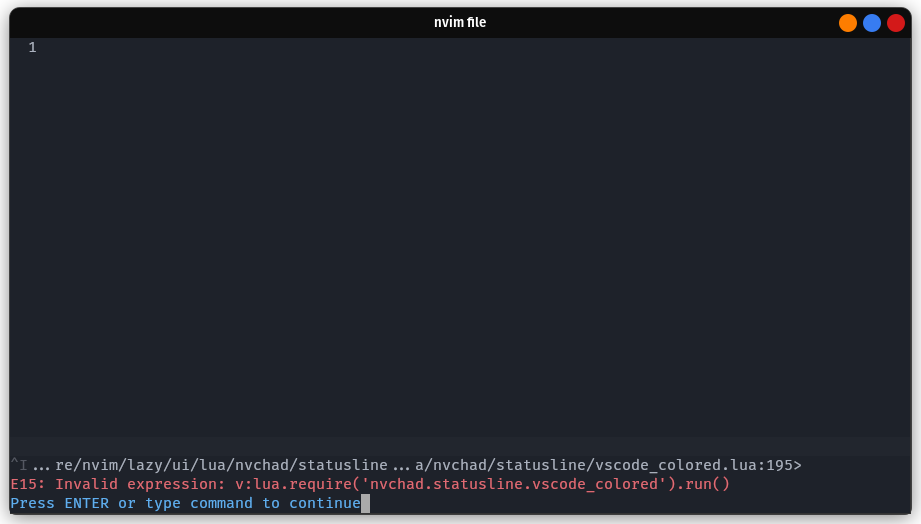statusline error in root `/` directory · Issue #197 · NvChad/ui · GitHub