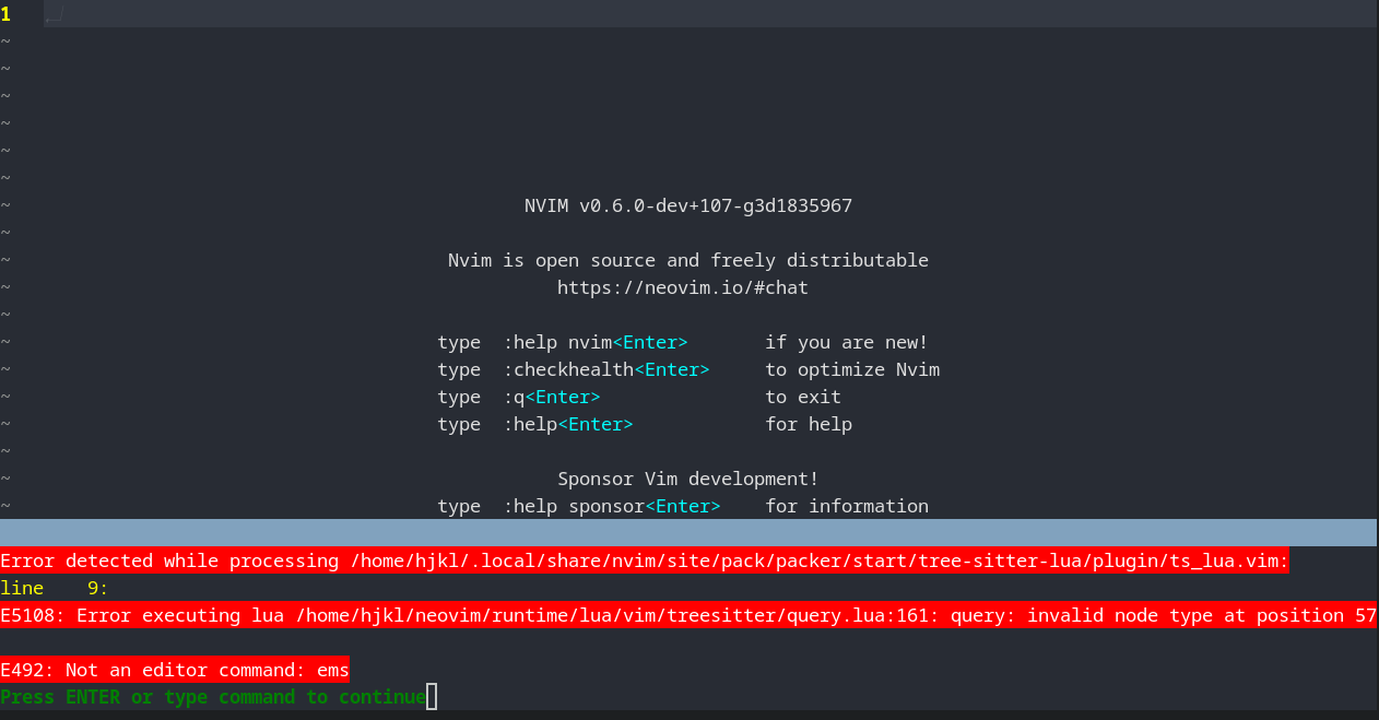 query : invaild node type at position 57 · Issue #28 · tjdevries/tree-sitter-lua · GitHub