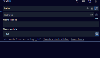 Exclusion in files search may not be able to hanlde this situation ...