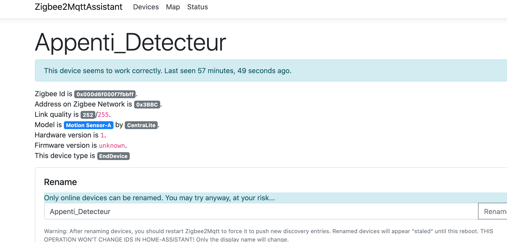 On each device page i would like to see a link to the relevant zigbee2mqtt "supported device ...