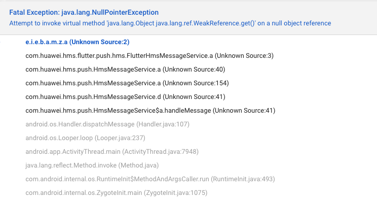 Huawei Background Exception on Samsung and Huawei devices. · Issue #103 · HMS-Core/hms-flutter ...