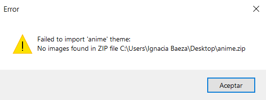 Error when uploading custom theme. No images found in zip file. · Issue #226 · t1m0thyj ...