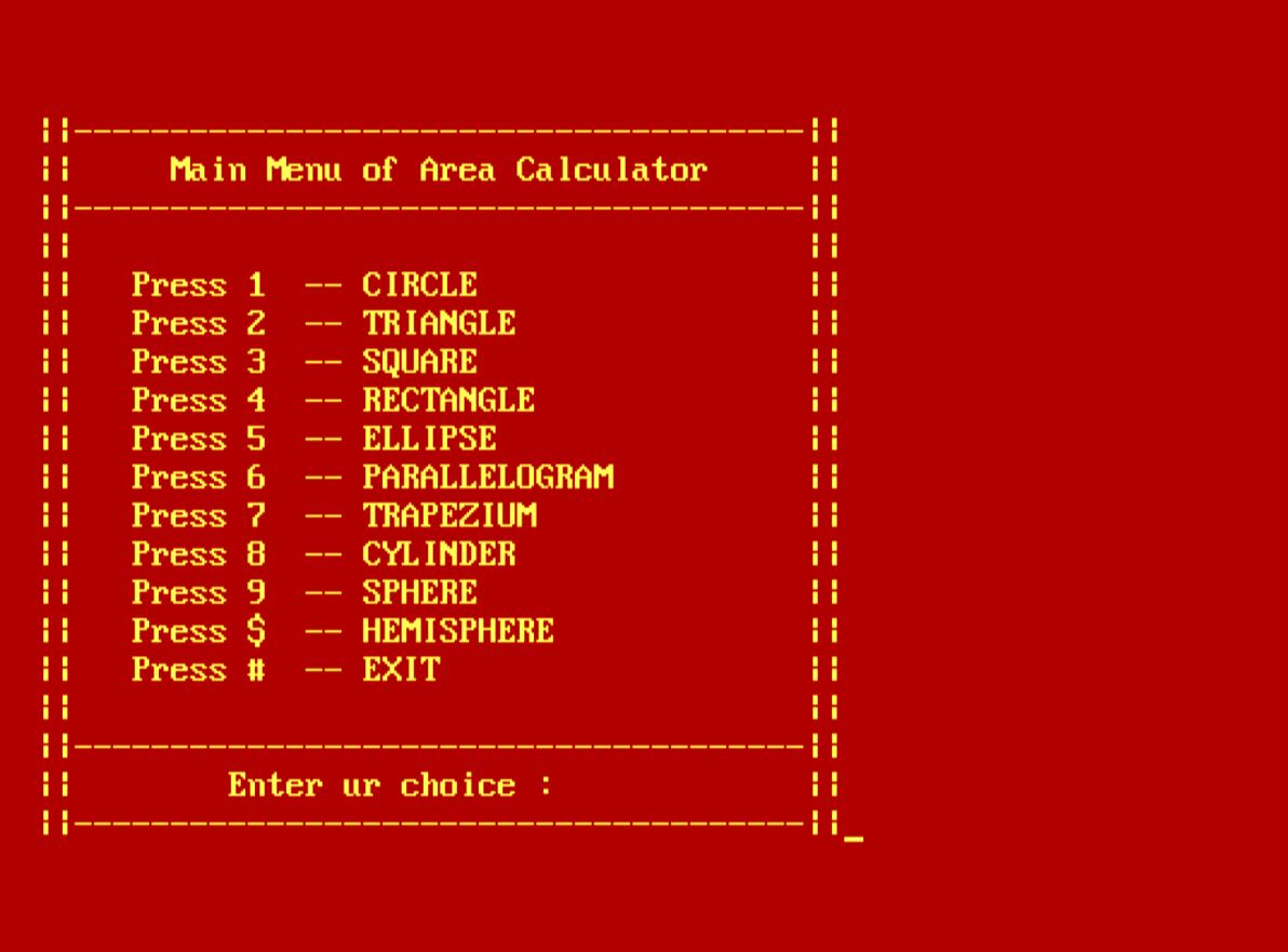 GitHub Iamarunchauhan Shapes Area Calculator Here Is My Calculator