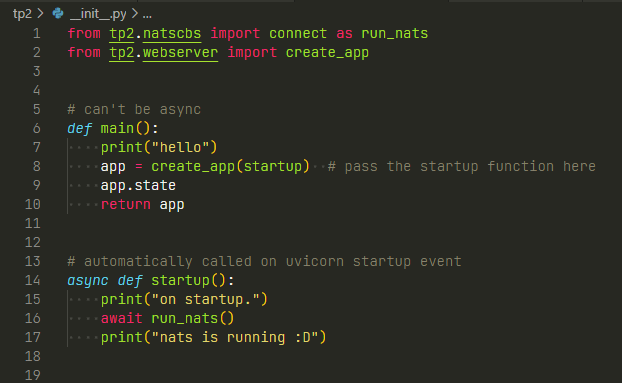 NATS does nothing when running in a fastapi app · Issue #432 · nats-io/nats.py · GitHub