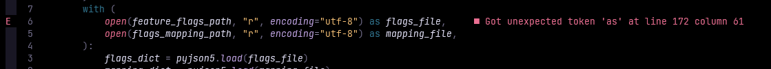Syntax Error False Positive With Context Managers · Issue 376 · Python