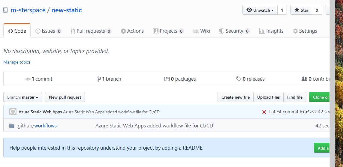 [Bug] - Won't Create Repo in Organization · Issue #106 · microsoft/vscode-azurestaticwebapps ...